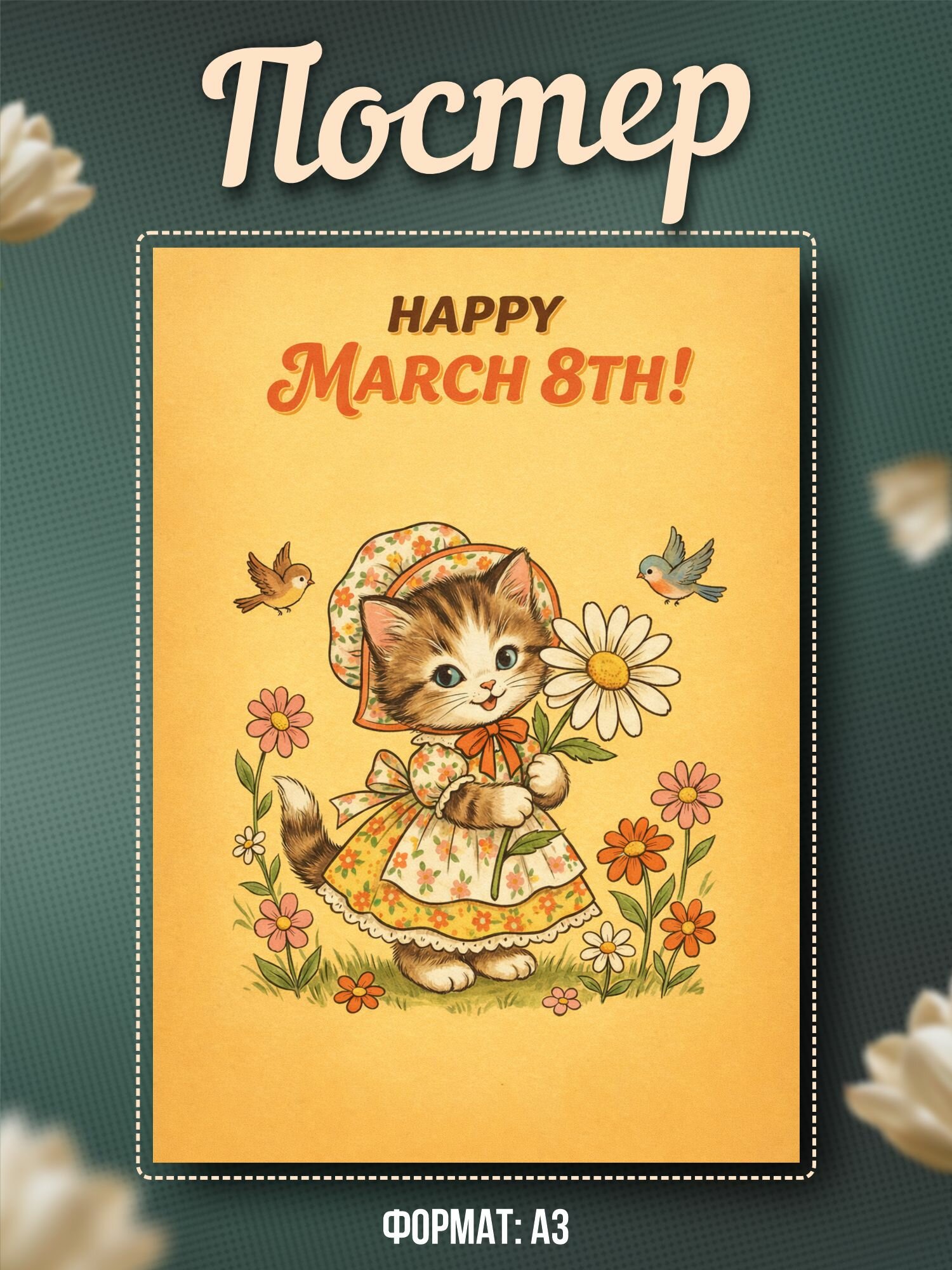 Плакат 8 марта