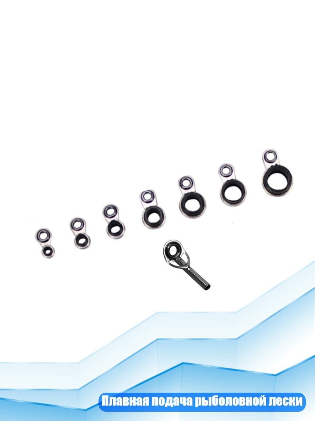 Набор для ремонта пропускных колец для спиннинга, № 5 верхнее кольцо для