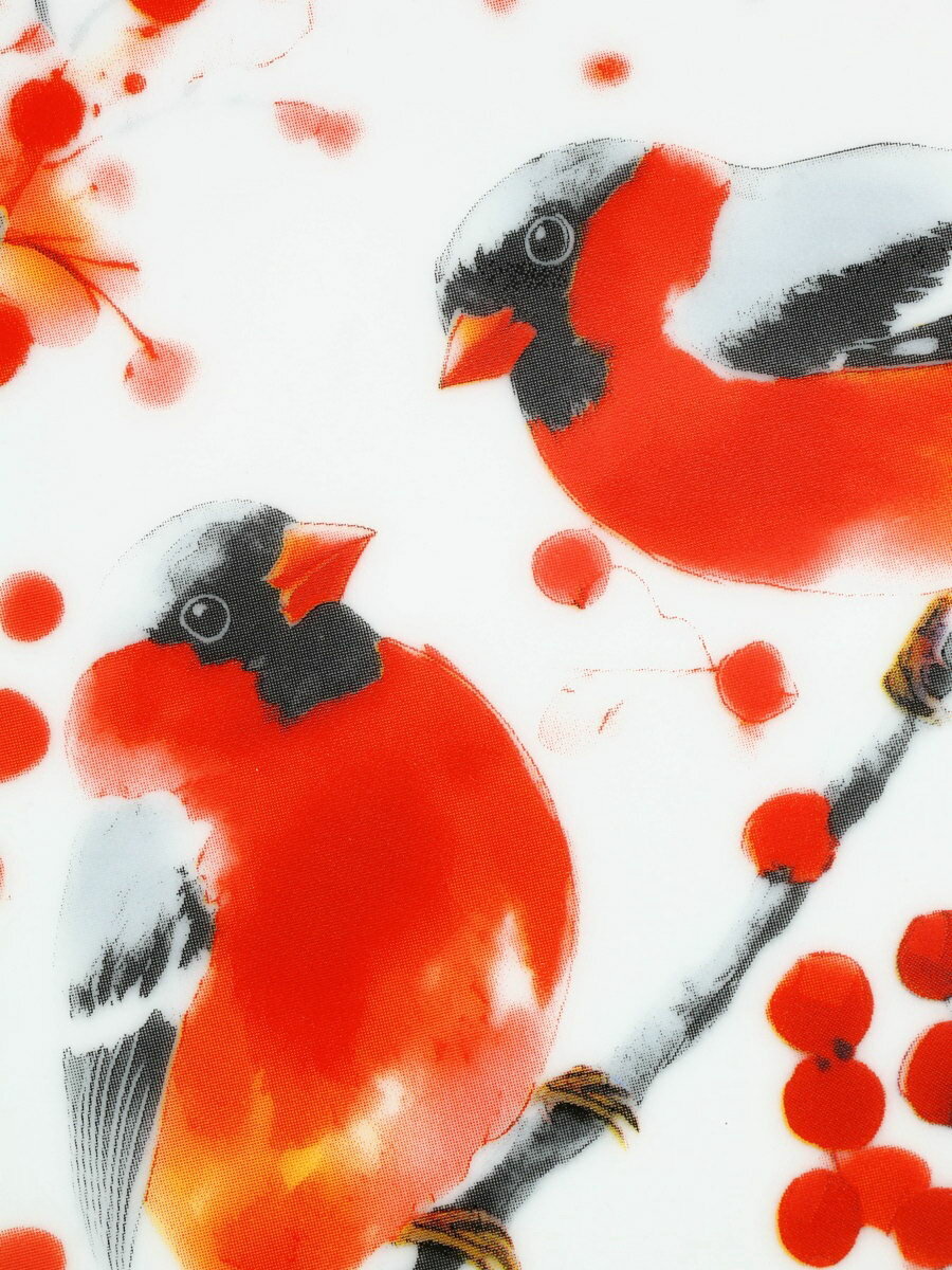 Тарелка новогодняя "С Новым Годом!", 20 см, цвет: белый, вид тарелки: десертная