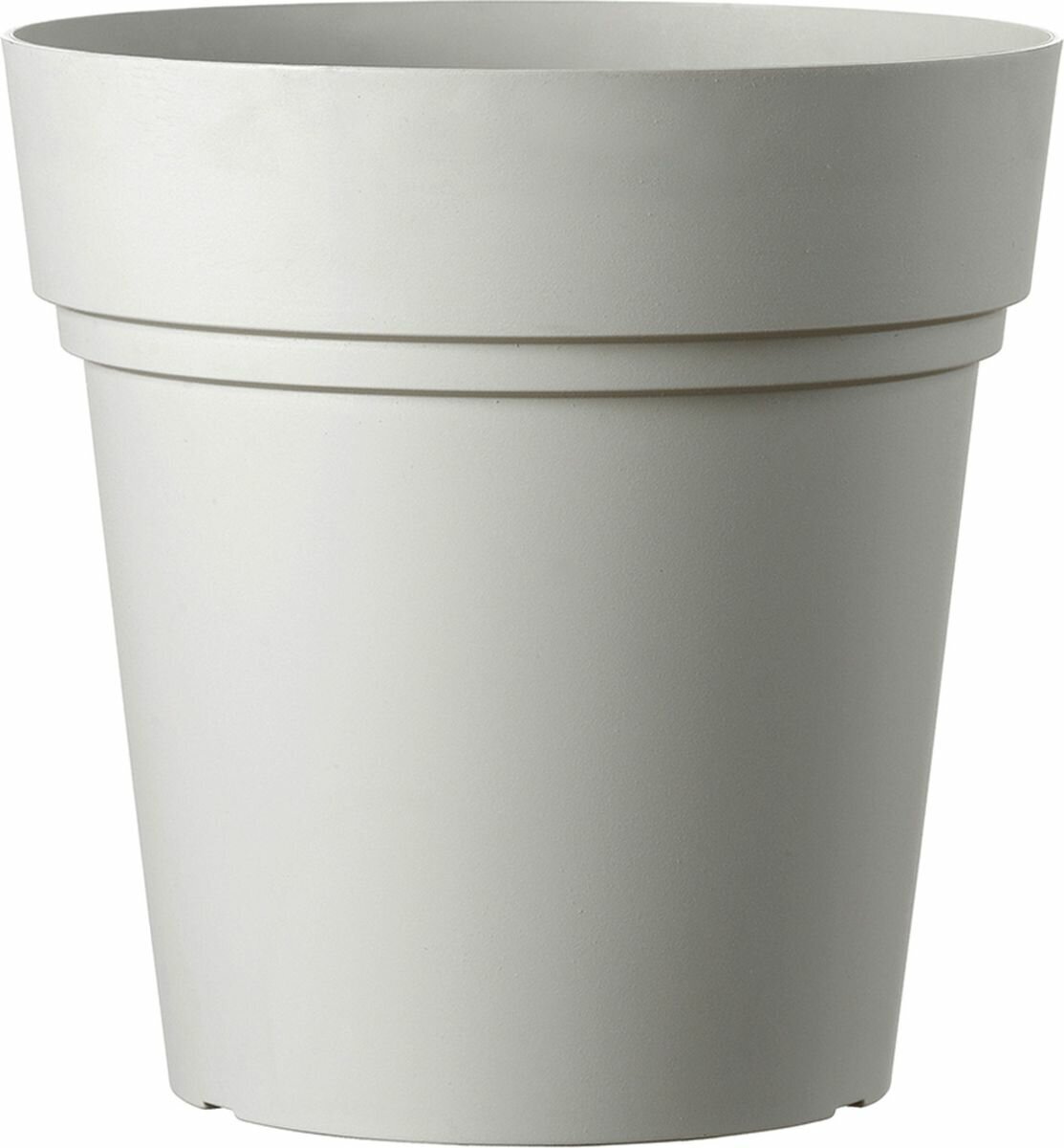Горшок для цветов Deroma "Самба", цвет: цемент, диаметр 30 см