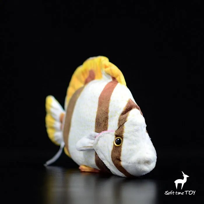 Реалистичная бабочка рыбка плюшевая игрушка 20cm, Мягкая игрушка, Водные животные, Хлопок