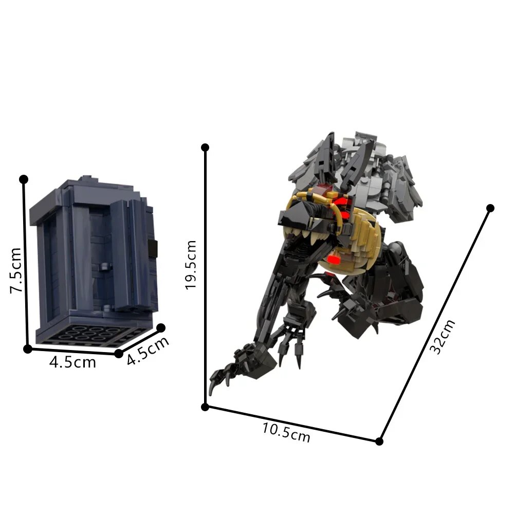 GOBRICKS Конструктор из блоков Sutekh и Tardis 692 деталей