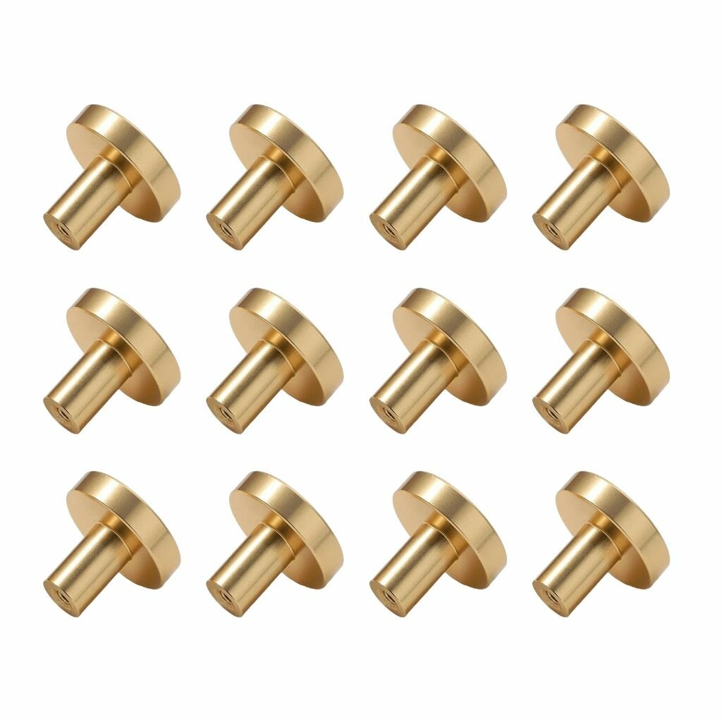 12шт, золотая ручка шкафа с отверткой
