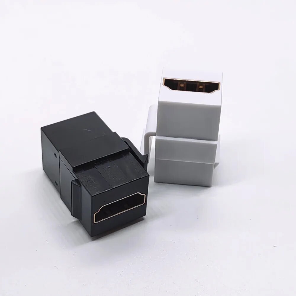 CY H-004 keystone jack адаптер черный/белый белый