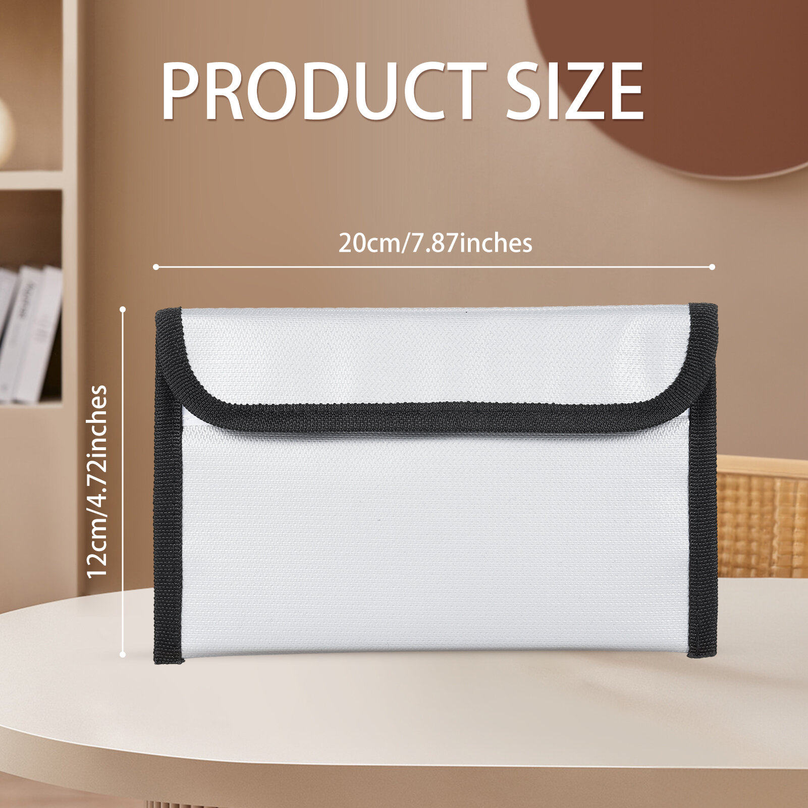 Огнестойкий пакет для документов, водонепроницаемый сейф для денег с застежкой-молнией, липкая лента для сертификатов, паспортов, ювелирных изделий, ценных вещей, домашнего офиса, путешествий, серебра