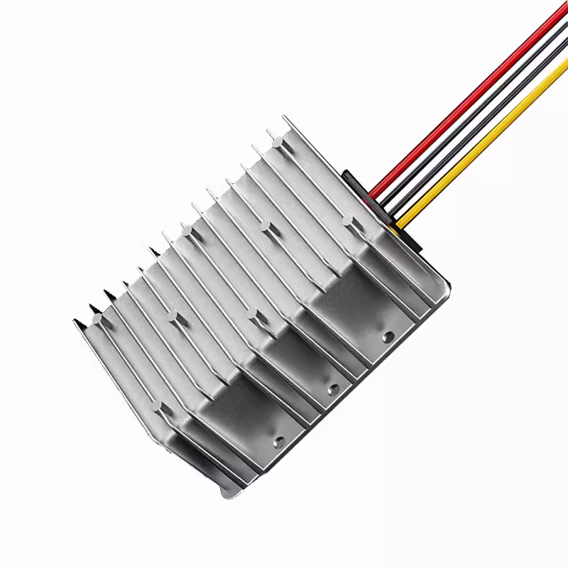 Преобразователь DC-DC 24В в 12В, 50А, широкий вход 15-36В, большой алюминиевый корпус