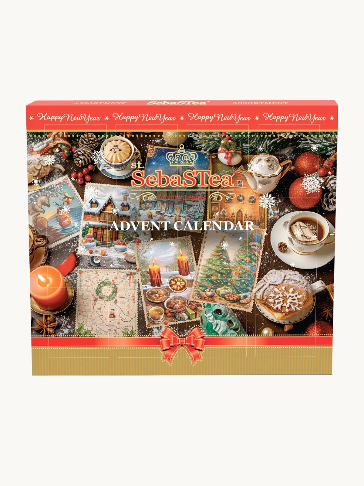 SebasTea Коллекция чая Advent Calendar 2025 Vol №3 Открытки, ассорти 24 пак. 38гр