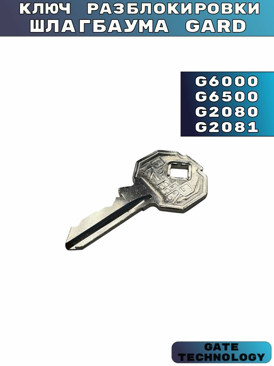 Ключ для шлагбаума Came, для моделей GARD, Италия, серебристый