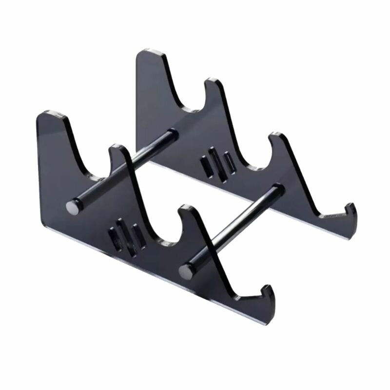 Черная акриловая подставка для планшета с клавиатурой-три слоя