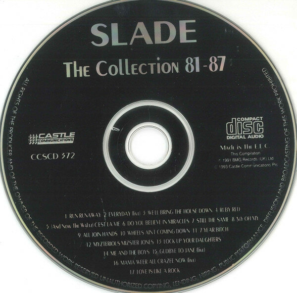 Компакт-диск SLADE - SLADE COLLECTION 81-87(17 TRACKS) (0 CD) — фото 1