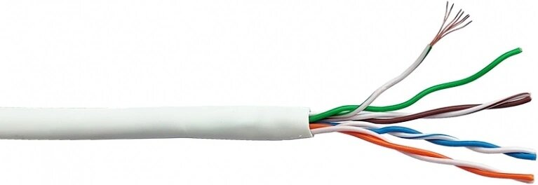 Кабель информационный Lanmaster LAN-5EFTP-PT-LSZH-WH кат.5E FTP 4 пары 26AWG LSZH внутренний 305м се