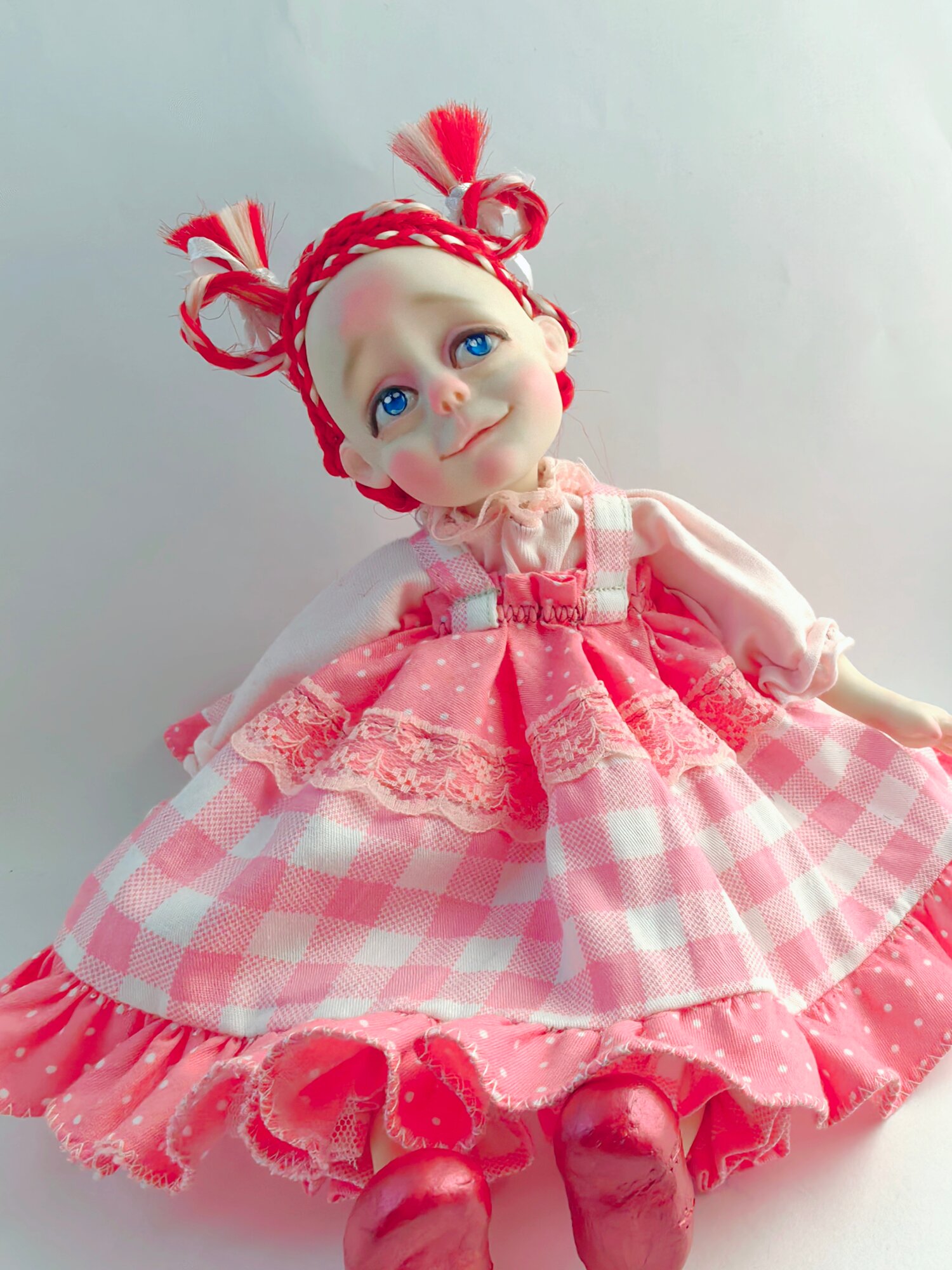 Авторская кукла 30 см, в единственном экземпляре, из полимерной глины