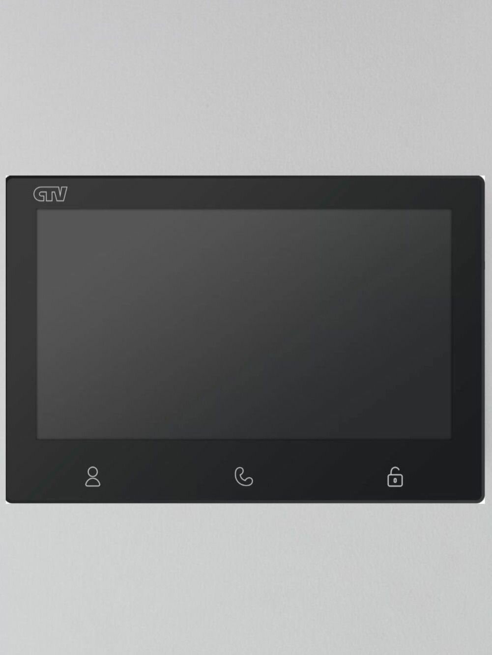 CTV M3712 Astra Black - монитор видеодомофона для квартиры, дома или офиса, аналоговый видеомонитор с IPS дисплеем 7" (17 см) 1024x600px