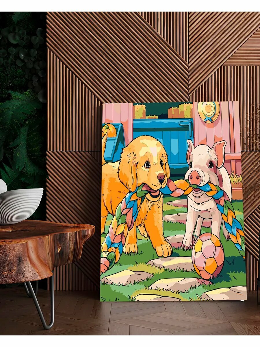 Картина по номерам Милые-Животные_для малышей