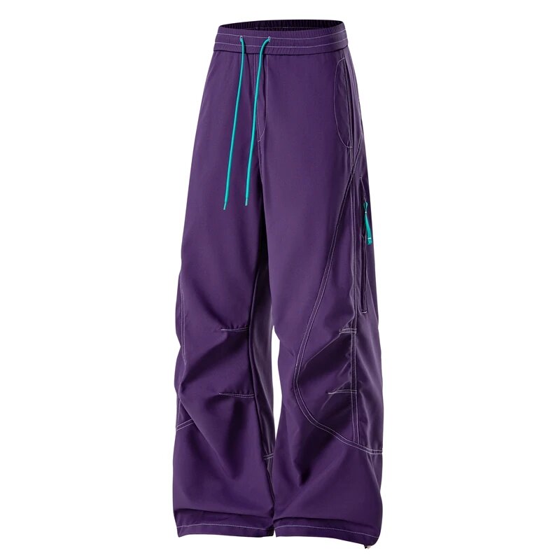 Мужские походные брюки Ippolich осенние ветрозащитные водонепроницаемые L(57 kg-65 kg), Purple