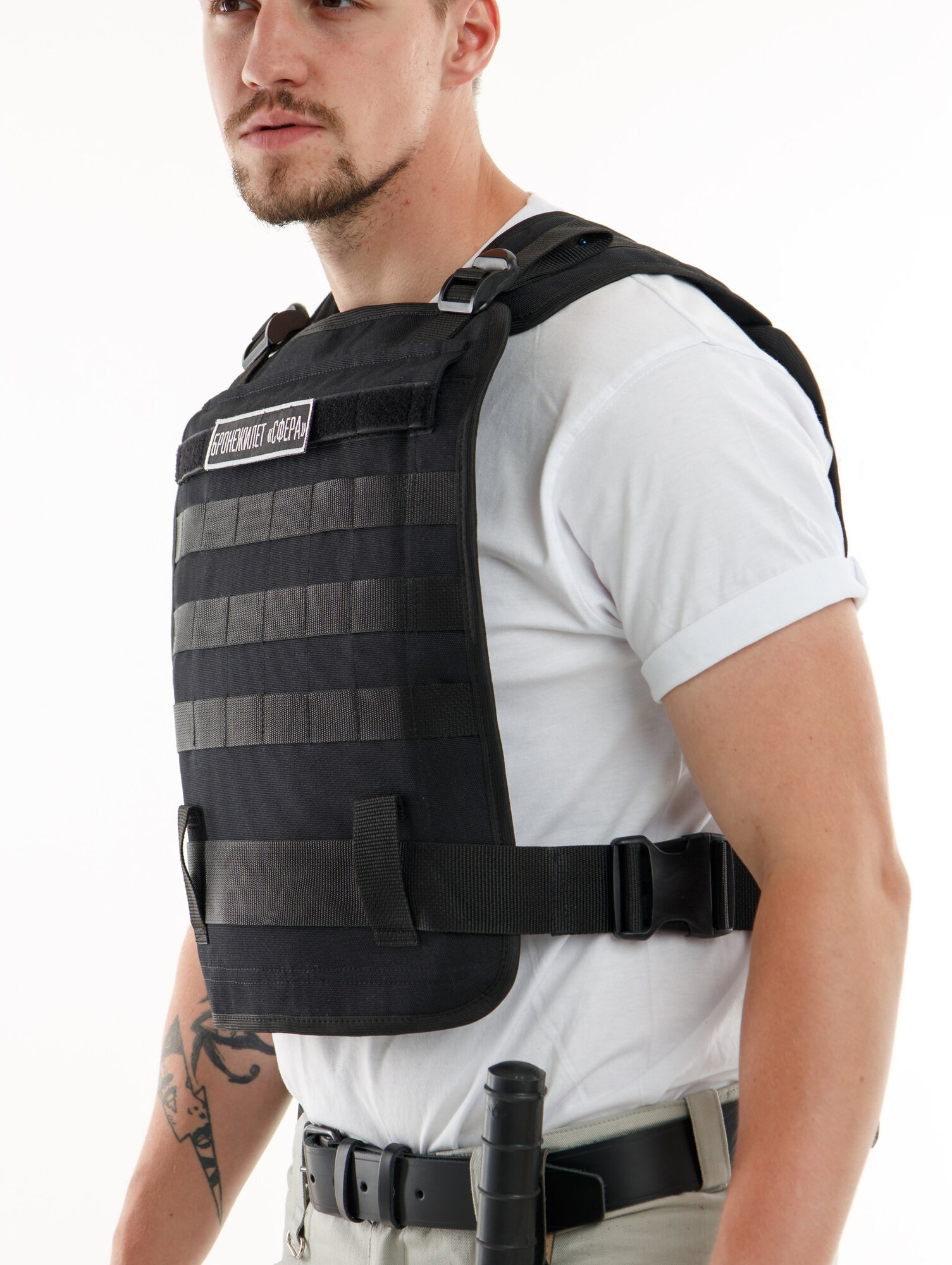 Бронежилет Бр-4 класса для охранных организаций, черный ("Сфера Бр-4")