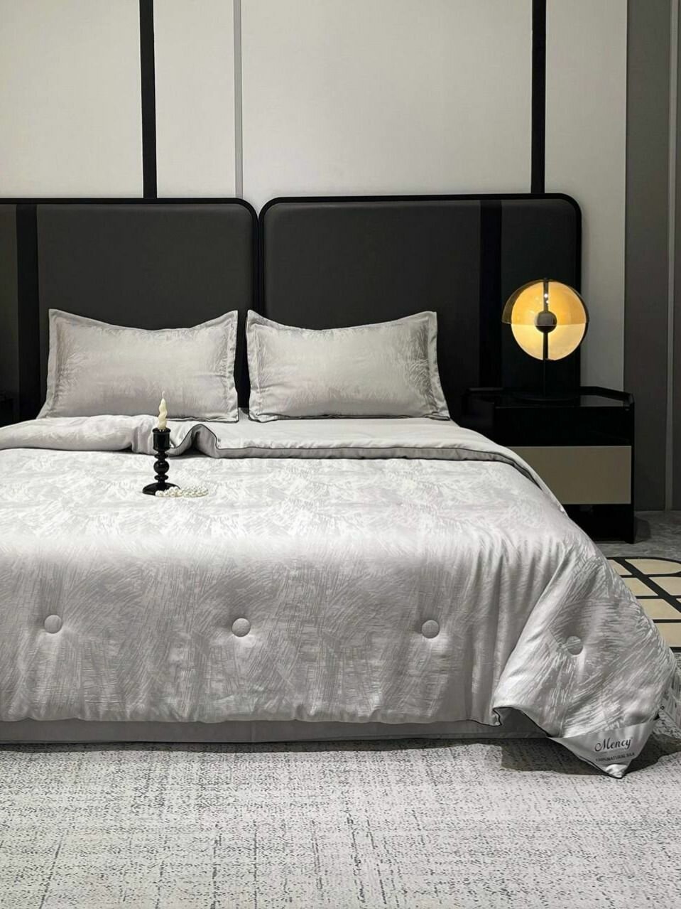 Постельное белье с одеялом евро 200х220 жаккард Mency