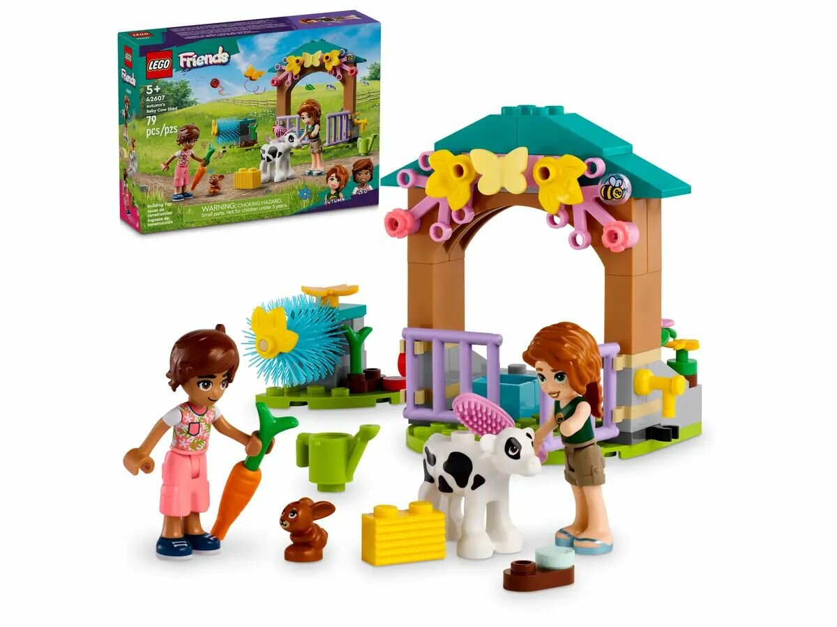 42607 Пластиковый Конструктор Lego Friends 42607 Autumn's Baby Cow Shed Коровник для телят Отэм