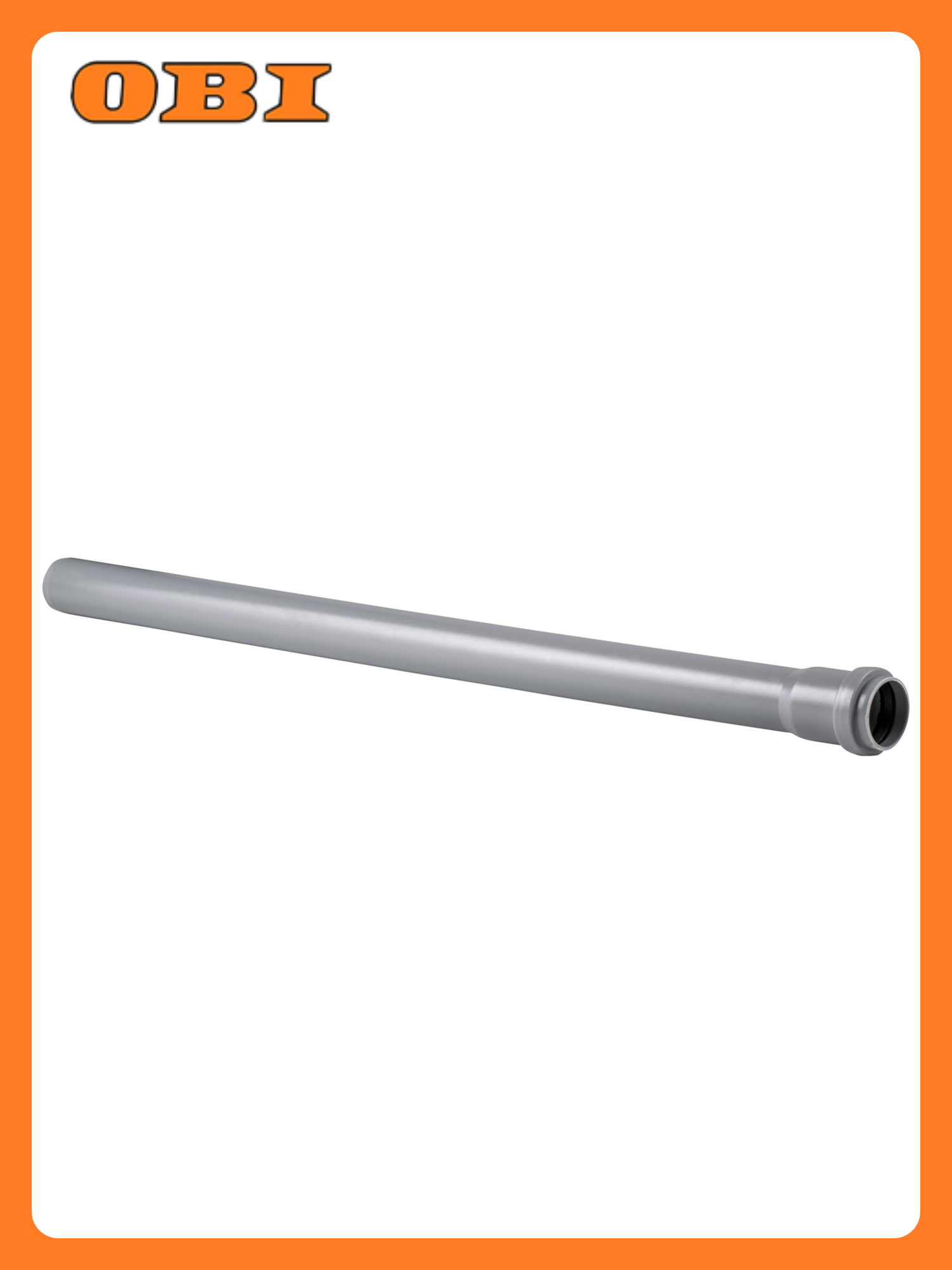 Труба ВК ПП RTP, полипропилен, гладкая, серая, 32x1,8x250 мм