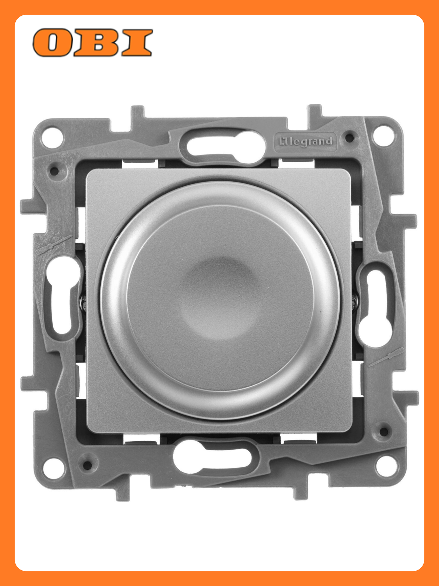 Диммер Legrand ETIKA поворотный алюминий серый