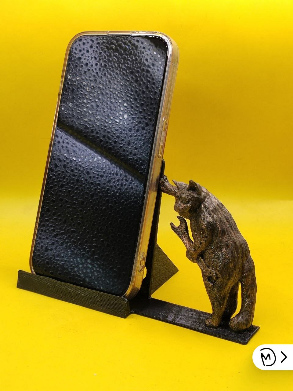 Статуэтка держатель для телефона - Кот автомеханик