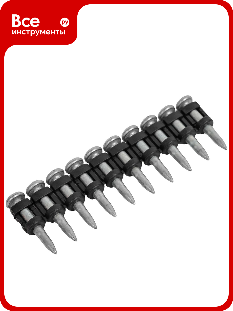 Гвозди по бетону 3,05x22 мм усилен. гальванич. 1000шт без газ. баллона Gigant GGN-30522-PG, 1000 г, пластиковая