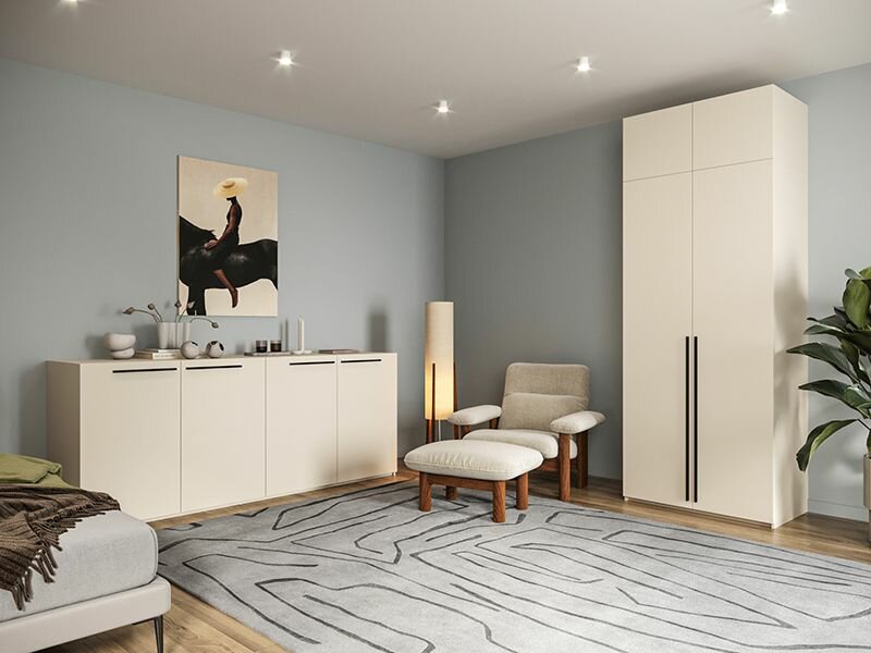 Мебель в гостиную "Лорена Пакс 2 " 310х240х52 Кашемир