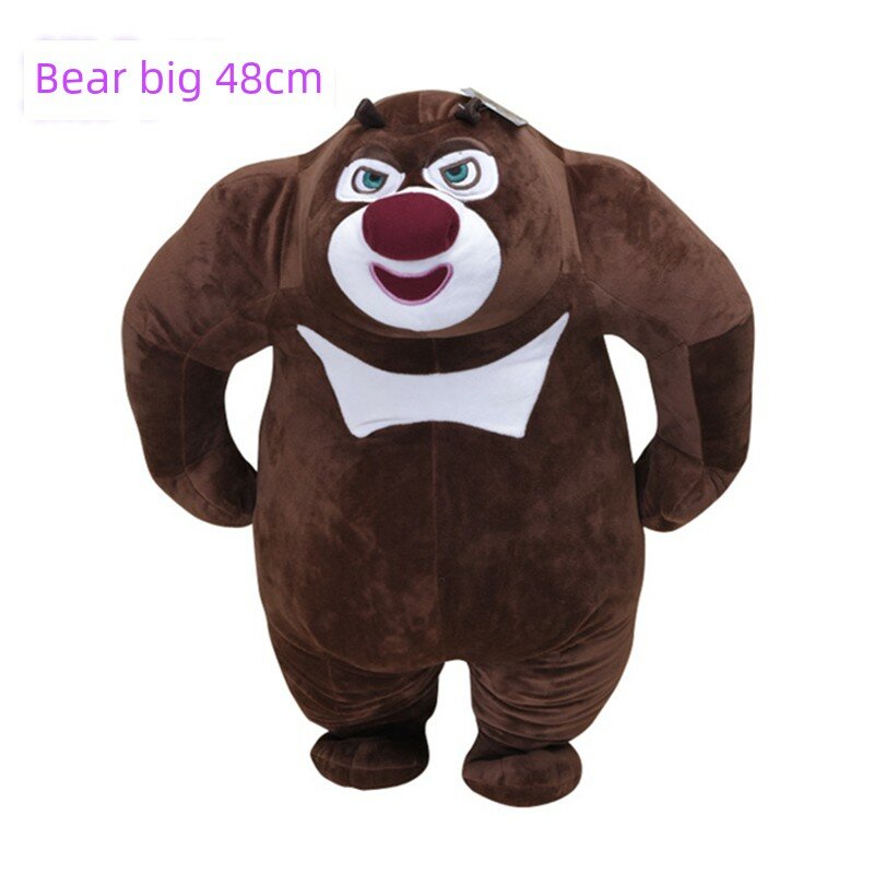 Аутентичная надутая мягкая игрушка-медведь, большой медведь Er, лысая сильная мягкая кукла, набор кукол, детский