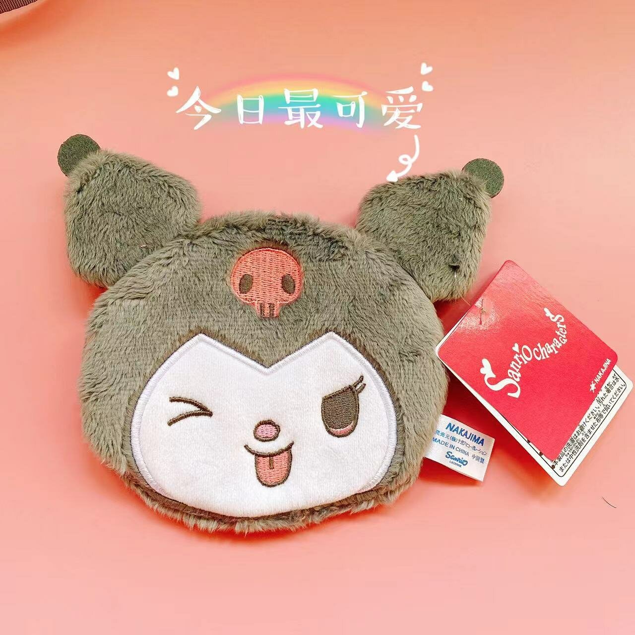 Мягкий плюшевый кошелек для монет, чехол для ключей, чехол для наушников, детская сумка через плечо, стильная сумка на плечо, органайзер для косметики в девичьем стиле.