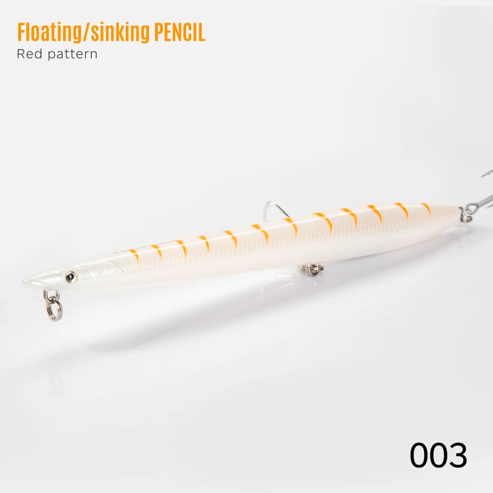 Hunthouse Pencil Fishing Lures Sandeel Surf Walker 180 мм 37 г Белый, 003