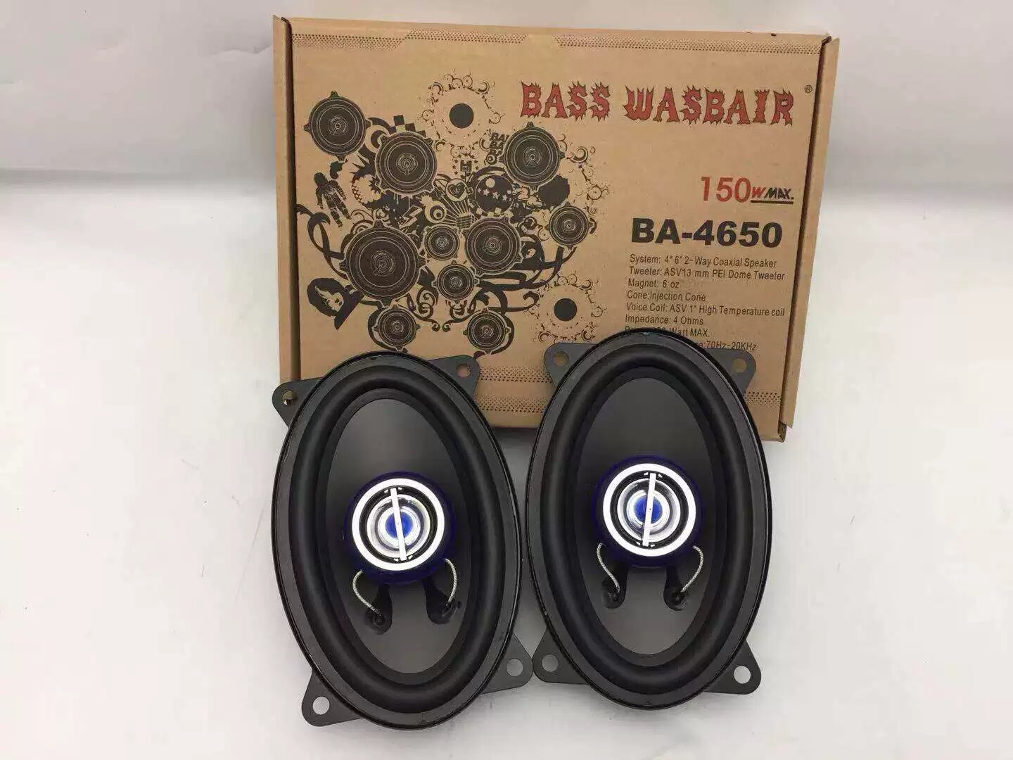 Автомобильный динамик для двери 4x6x9 дюймов, коаксиальный, полнодиапазонный (высокие, средние, низкие частоты), для