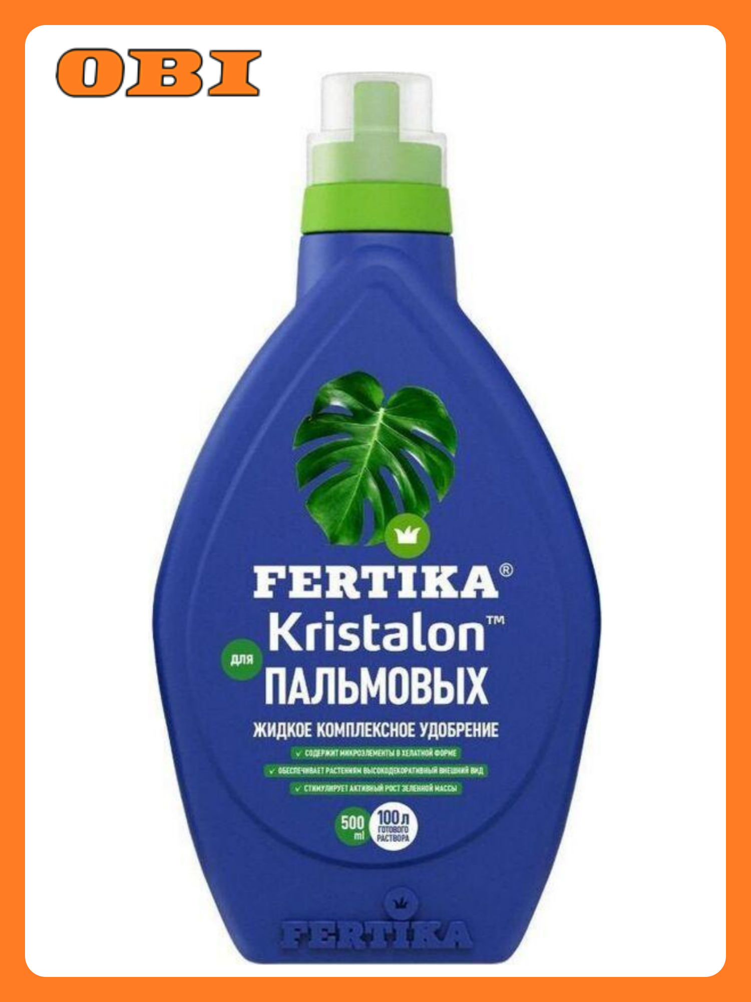 Удобрение FERTIKA "Kristalon", для пальмовых растений, жидкое, 0,5л
