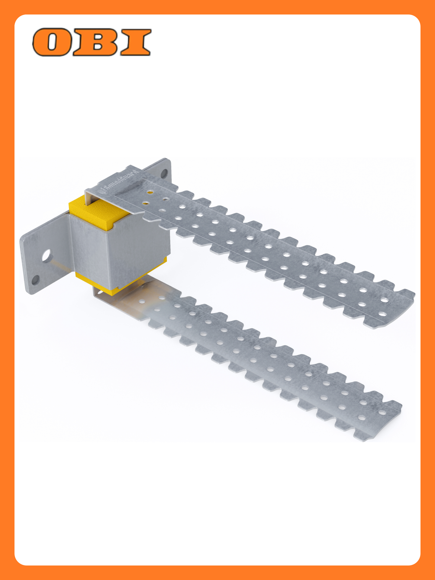 Виброизоляционное крепление SoundGuard Vibro PL, для потолка и стен