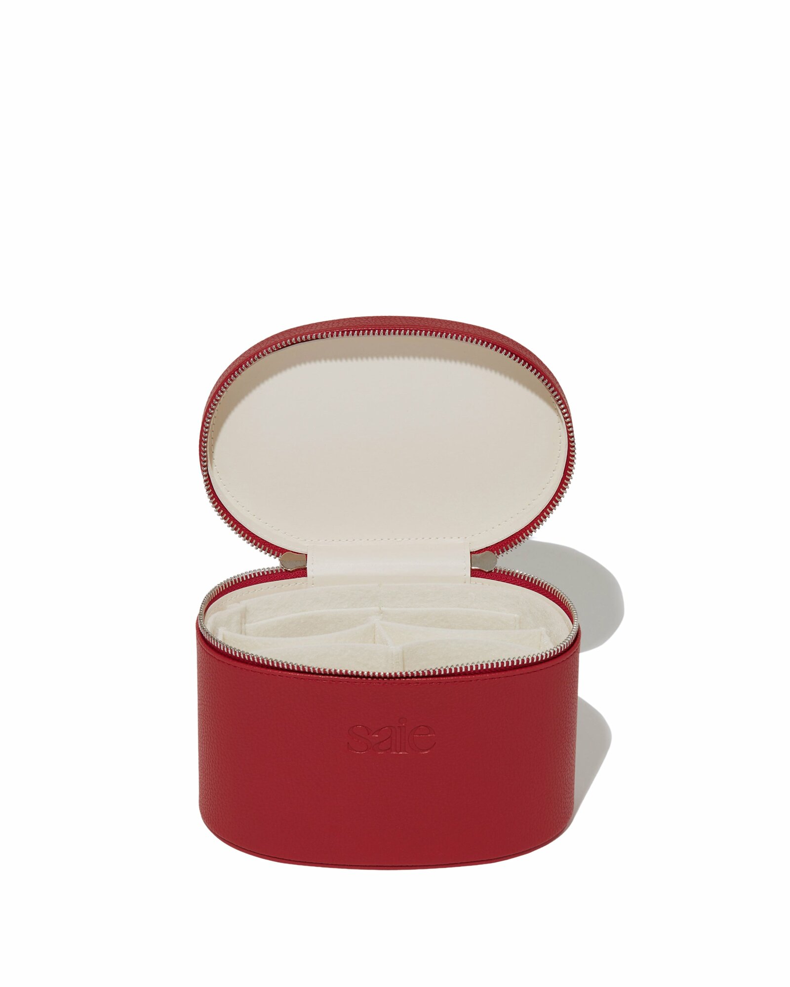 Saie Косметичка THE MINI VANITY CASE MINI TRAIN CASE RED — фото 1