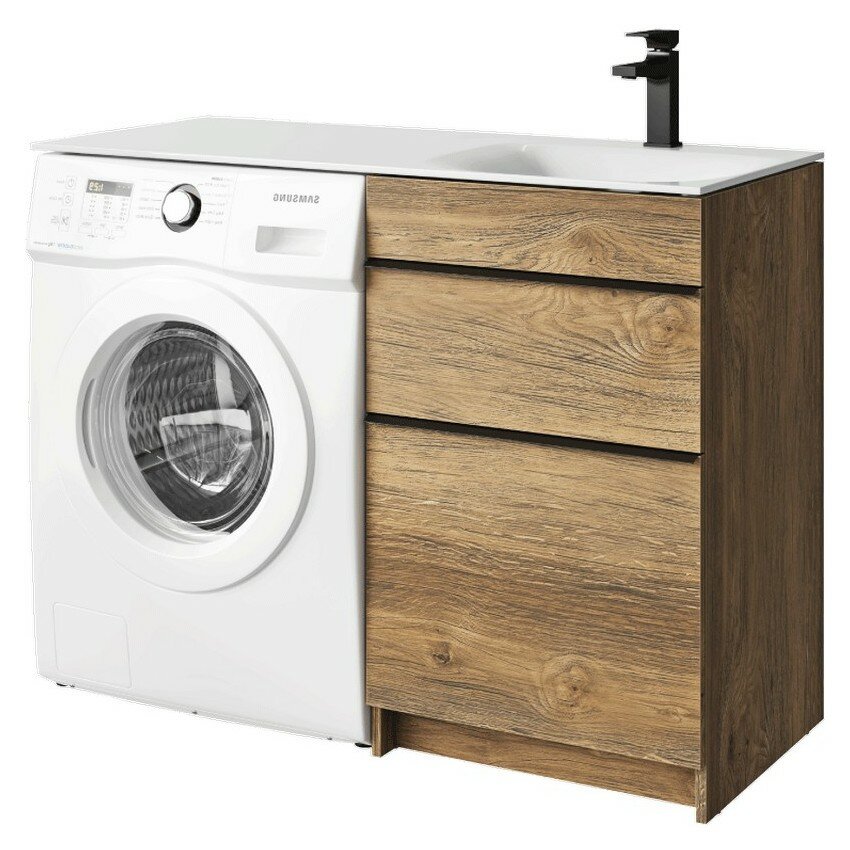 Тумба с раковиной Aqwella Terra TER01052NDB дуб балтийский правая