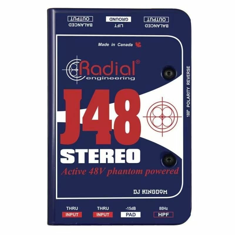 Radial J48 stereo PRO48/питание от фантома DI-BOX