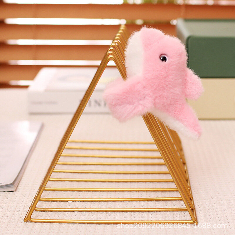 Розовый дельфин мягкая игрушка-кольцо с евромехом 10-15 см морская тематика детская игрушка