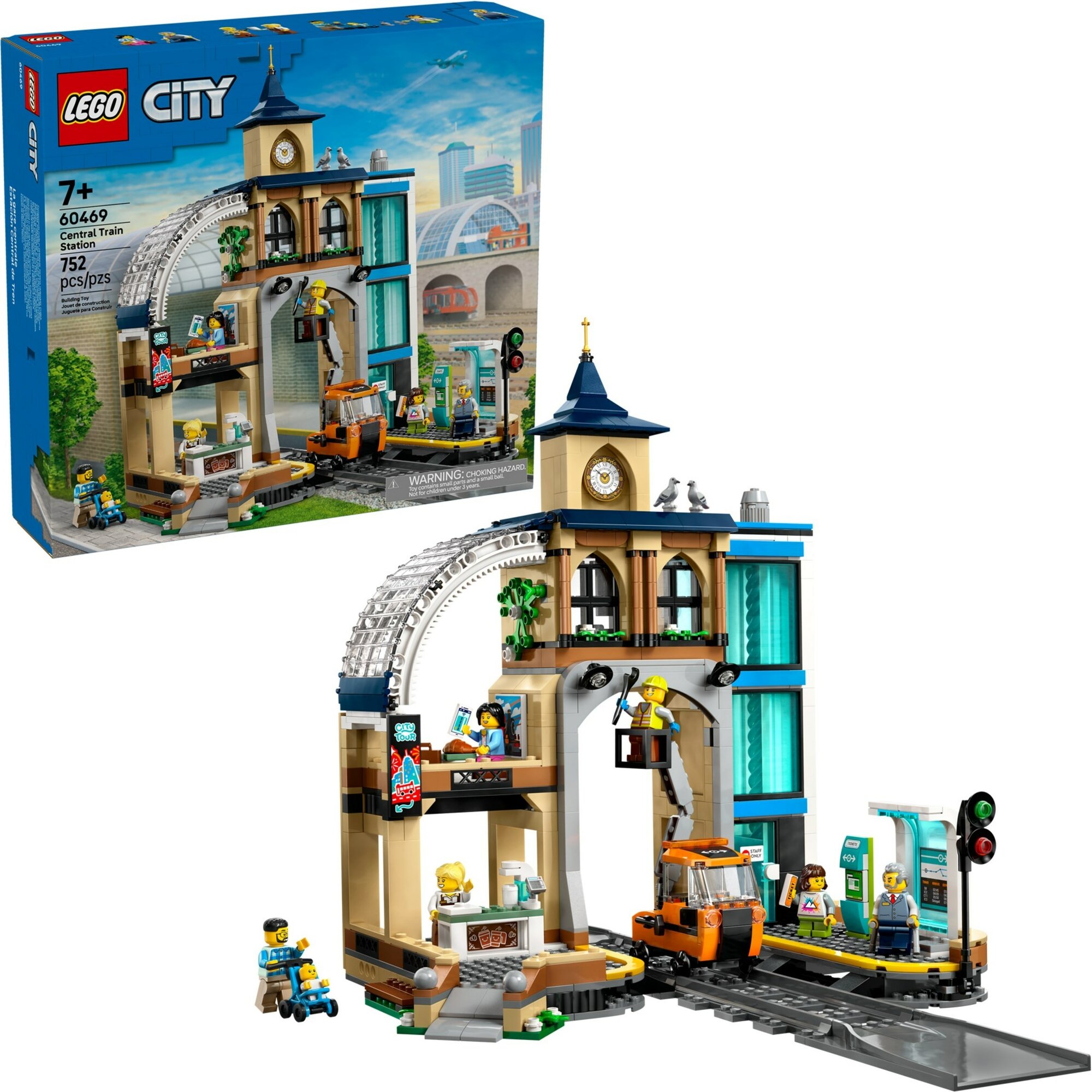 Конструктор LEGO City 60469(N)Центральный вокзал, 752 детали, от 7 лет
