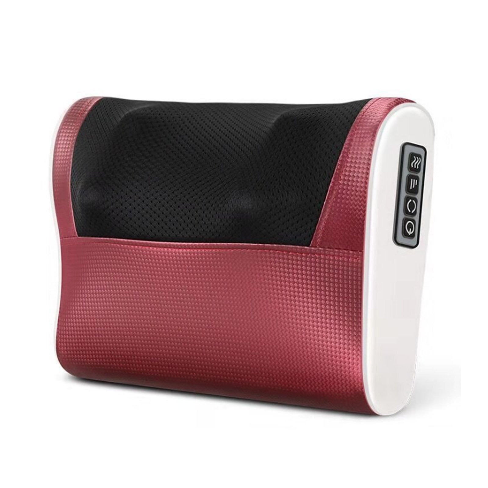 Массажер для шеи Shiatsu массажер для плеч и спины с тепловым эффектом 4D электрический массажный подушка с 16 головками 3 режима для снятия боли в мышцах спины шейки плеч ногтей тела подарки на день рождения для женщин мужчин материал PU цвет