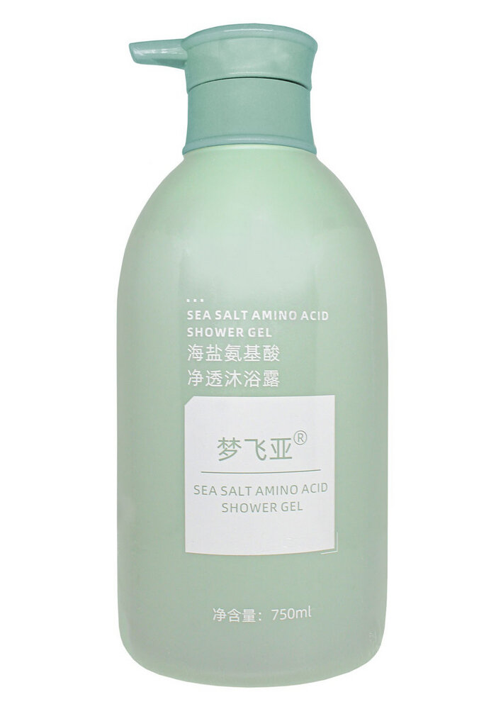 Mengfeiya Sea Salt Amino Acid Shower Gel Гель для душа "с морской солью и аминокислотами" 750 мл.