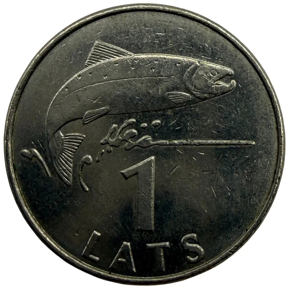 Латвия 1 лат 2008 г.