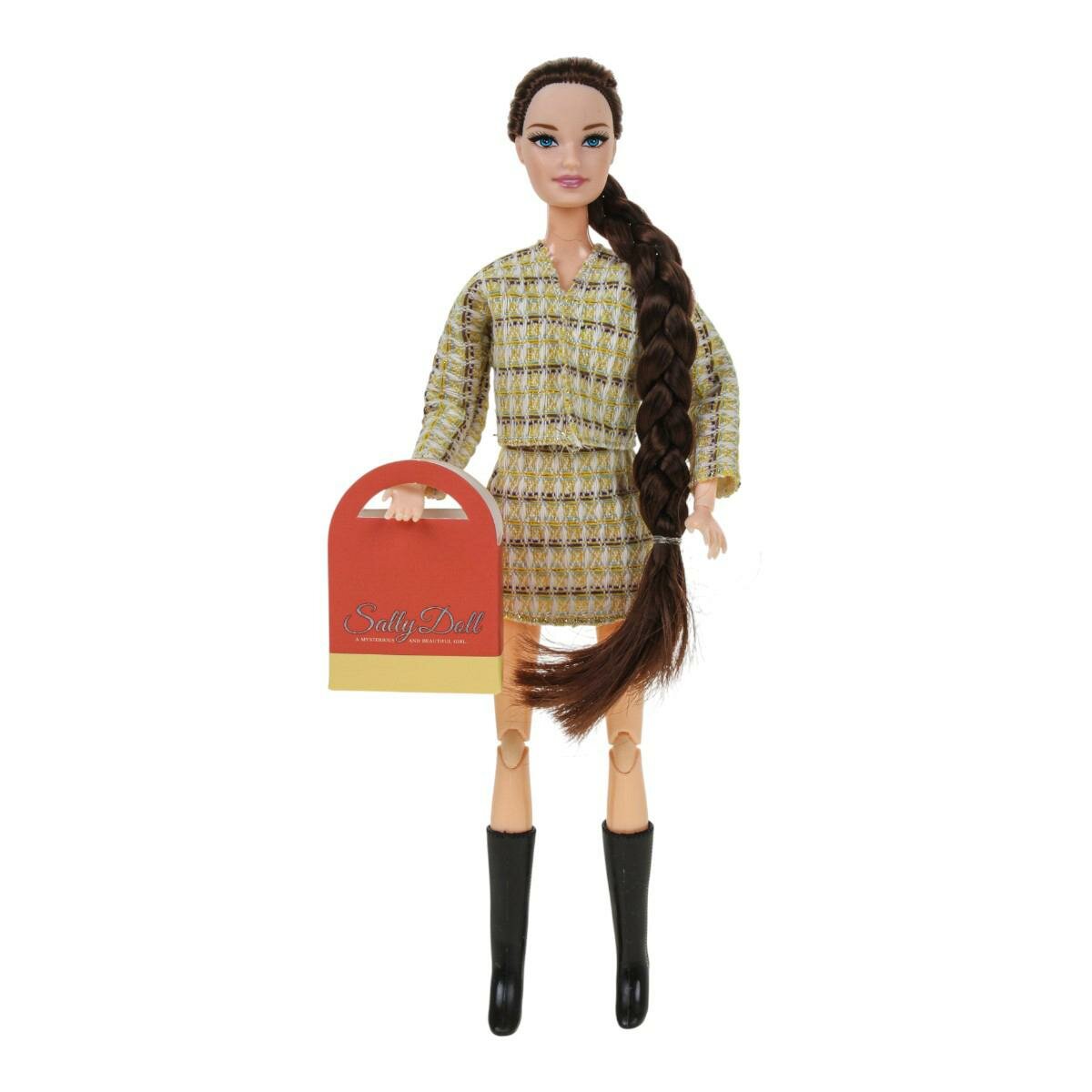 Модель куклы "Sally Doll" Urban Girl, 16см, в костюме, с аксессуарами, разноцветный принт