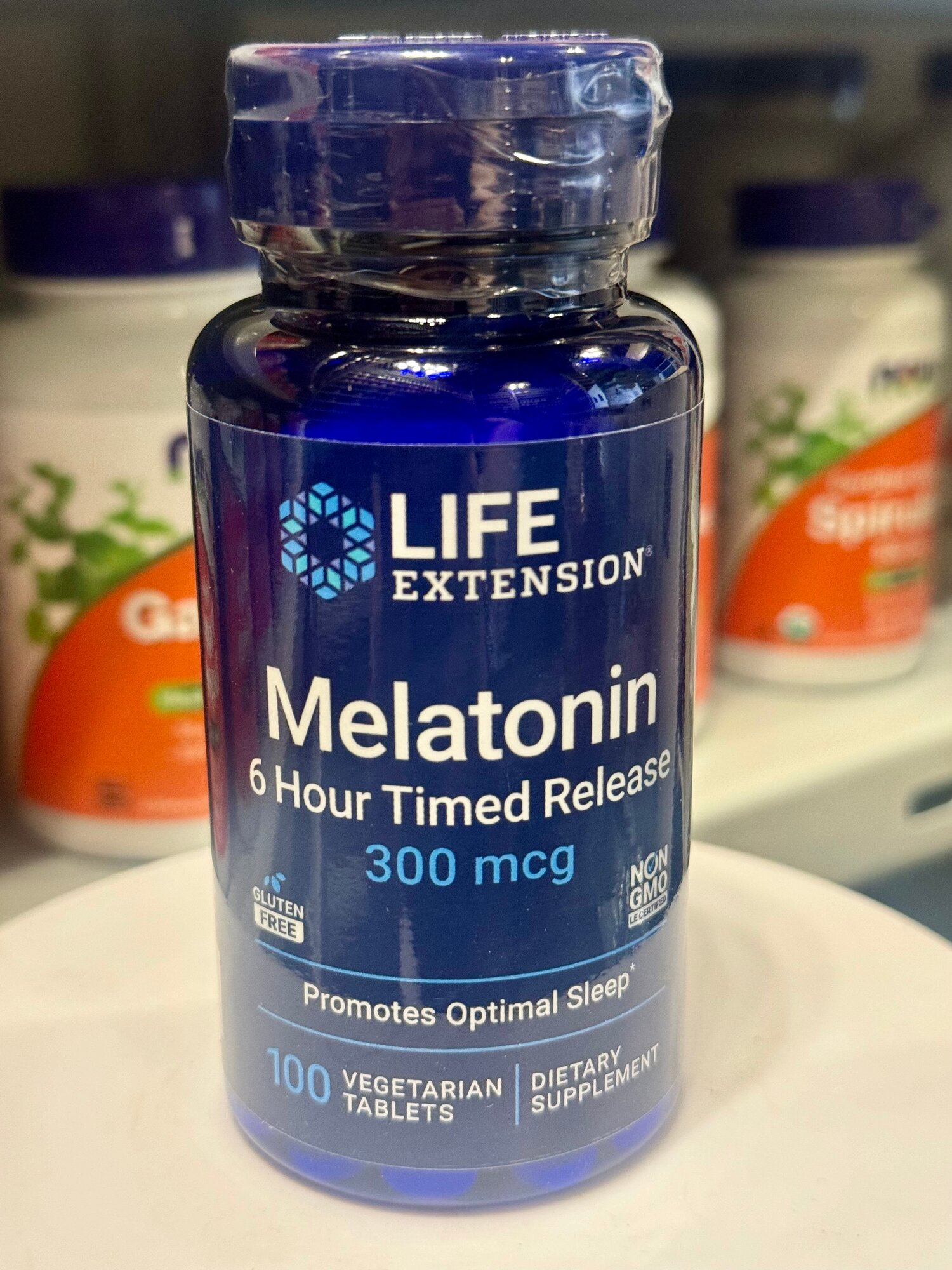 Life Extension Melatonin 6 Hour Timed Release 300 mcg - с 6-часовым высвобождением, 100 таблеток