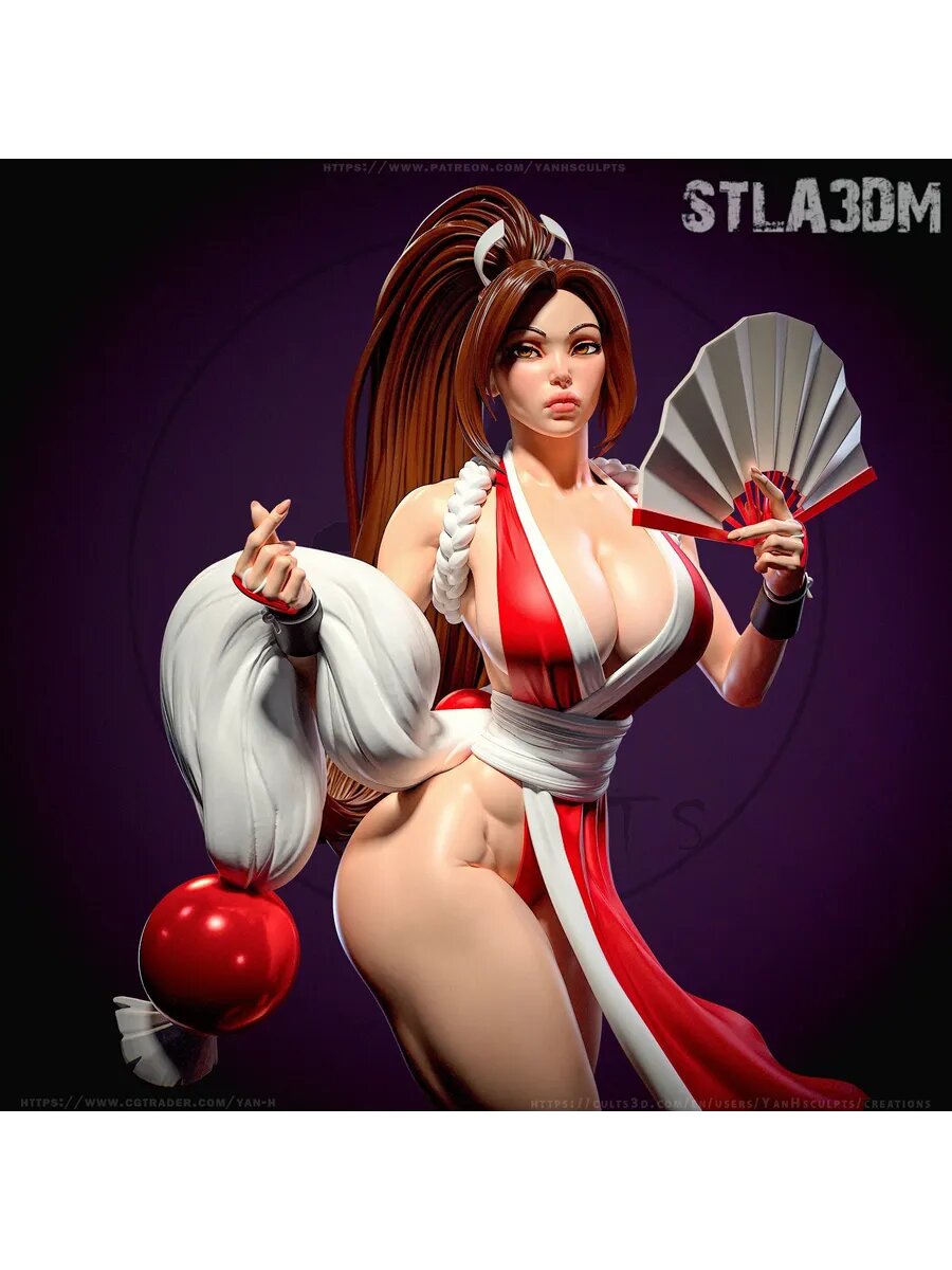Коллекционная фигурка Mai Shiranui под покраску 20 см