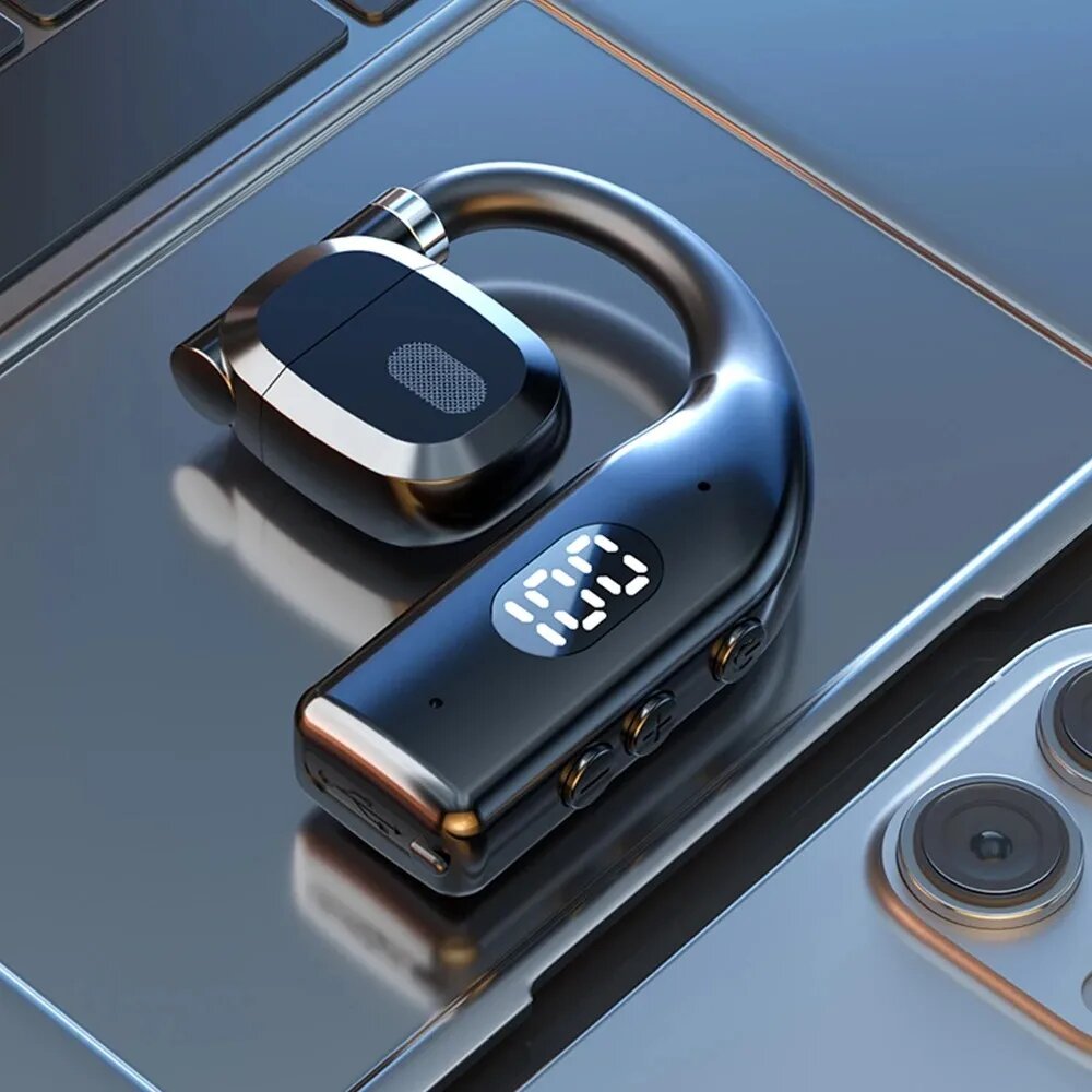 Bluetooth 5.3 Наушники с крючком для наушников 180° ° Вращающиеся Hi-Fi стерео спортивные беспроводные гарнитуры водонепроницаемые наушники для Xiaomi iPhone