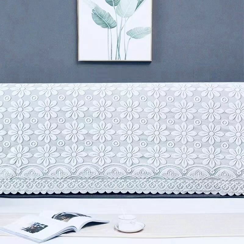 Утолщенный чисто белый чехол для дивана, чехол для спинки дивана, универсальный чехол, прямоугольный, всесезонный, ажурный чехол для дивана