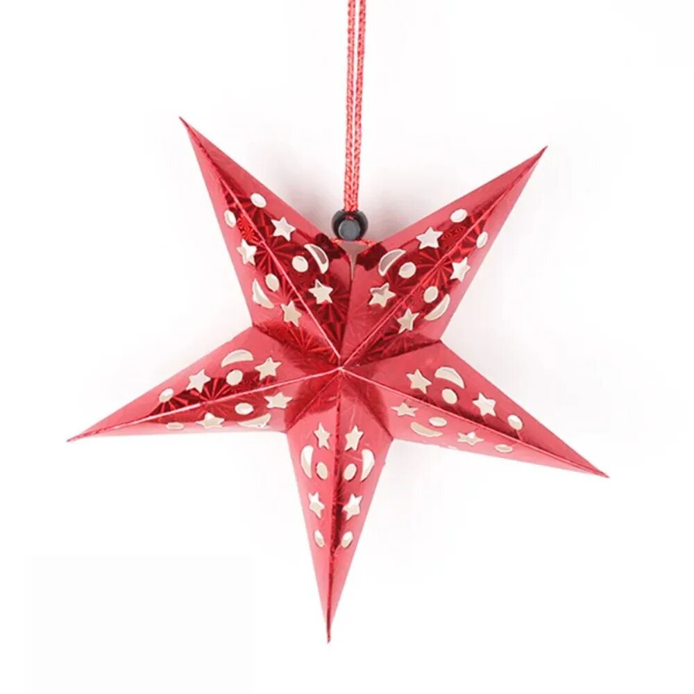 1/6 упаковок, бумажный абажур в виде звезды, фонаря, 3D бумажный звезда, пентаграмма, абажур для рождества, Рождества, свадьбы, вечеринки
