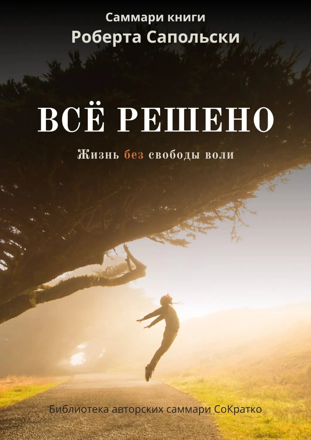 Саммари книги Роберта Сапольски «Все решено. Жизнь без свободы воли» [Цифровая книга]