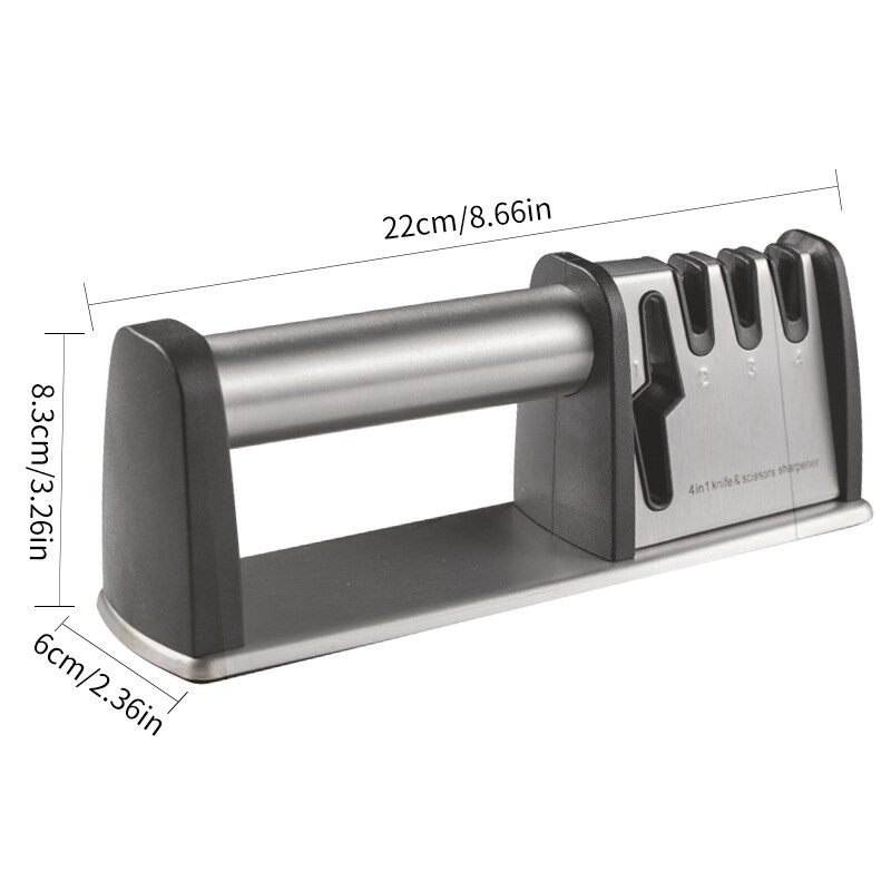 Немецкий точилка для ножей, многофункциональная точилка для ножей, точильный стик для кухонных ножей и ножниц, автоматический домашний точильный камень