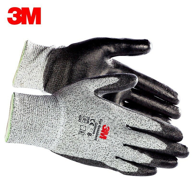 3M Устойчивые к порезам износостойкие перчатки, антимеханические, для садоводства, разделки, обработки, с нитриловым покрытием на ладони, устойчивые к порезам и ударам